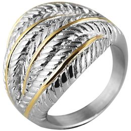 Adelia&acute;s ADELIA ́S Fingerring "Damen Ring aus Edelstahl", 54, Edelstahlgold, Edelstahl, Fingerringe, Geschenkidee: zeitlos und vielseitig