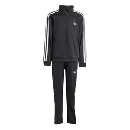 adidas originals Jogginganzug 'Firebird' Jungen Gr&ouml;&szlig;e 122 schwarz / wei&szlig;