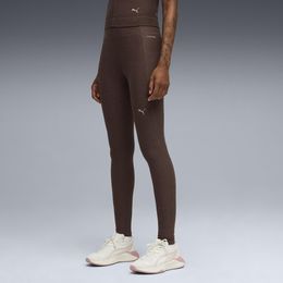 Puma Damen Trainingstights "CLOUDSPUN High-Waist-Leggings Damen"chocolate braun, Gr. M, Obermaterial: 15% Elasthan, 85% Polyester; Innere Tasche: 85%