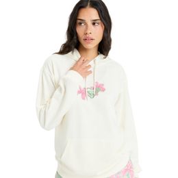 Roxy Damen Hoodie "Hibiscus Heart", beige, Gr. XXL, 60% Baumwolle, 40% Polyester, Sweatshirts