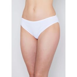 JOOP! JOOP Damen Slip "Slip", Gr. 42, wei&szlig;, Single Jersey, Obermaterial: 95% Baumwolle, 5% Elasthan, unifarben, Unterhosen, Angenehmes Tragegef&uuml;hl