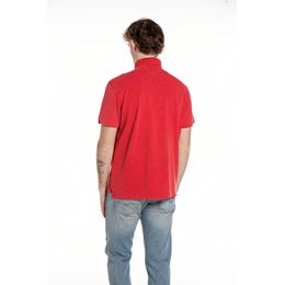 Replay Herren Poloshirtrot, Gr. L, unifarben, Piqu&eacute;, Obermaterial: 100% Baumwolle, Shirts, aus Baumwollpiqu&eacute;, Regular Fit