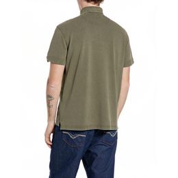 Replay Herren Poloshirtmud, Gr. L, unifarben, Piqu&eacute;, Obermaterial: 100% Baumwolle, Shirts, aus Baumwollpiqu&eacute;, Regular Fit