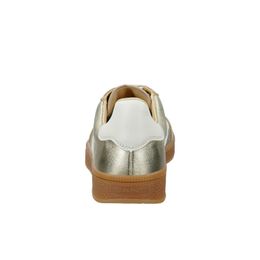 Gant Damen Sneaker "Cuzima", Gr. 36goldfarben, Leder, Veloursleder, metallic, Schuhe, Retro Sneaker, Schn&uuml;rschuh im Metallic Look