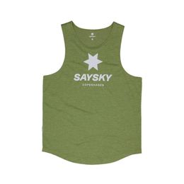 Saysky Logo Combat Singlet Bekleidung Herren gr&uuml;n