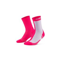 CEP Core Run Edt. Half&Half Mid Cut Socks Bekleidung Damen pink