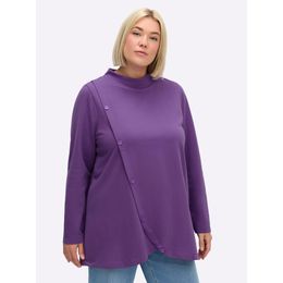 sheego Shirt Damen Gr&ouml;&szlig;e XXXL lila