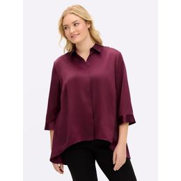 sheego Bluse Damen Gr&ouml;&szlig;e XXXL bordeaux