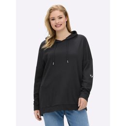 sheego Sweatshirt Damen Gr&ouml;&szlig;e XXXL schwarz
