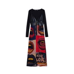 Desigual Kleid Damen Gr&ouml;&szlig;e 38 bunt Winterkleid