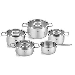 Topf-Set Fissler "Fissler Pure Collection", silber (silberfarben), T&ouml;pfe, Made in Germany