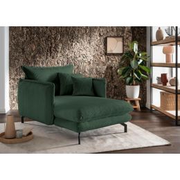 Loveseat Home Affaire "LAVA Mega Ohrenbacken Sessel, modern & elegant, aktuelle Kissenoptik", moosgr&uuml;n, B:111cm H:101cm T:167cm, Sessel
