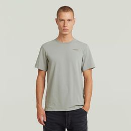 G-Star Raw T-Shirt G-STAR "Slim Base", Herren, Gr. M, wild dove, Jersey, Obermaterial: 95% Baumwolle, 5% Elasthan, unifarben, slim fit h&uuml;ftbedeckend, Rundhals, Shirts T-Shirt, mit Rundhals, Baumwollmix