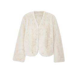 Carnea Strickjacke Damen Gr&ouml;&szlig;e M wollwei&szlig;