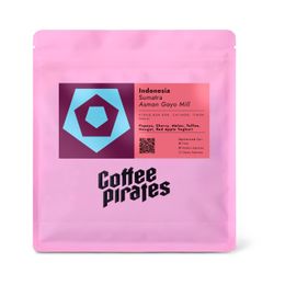 Coffee Pirates &ndash; Indonesien Sumatra Asman Gayo Mill Filterkaffee - 250 g Ganze Bohne - Intensit&auml;t: 3/6