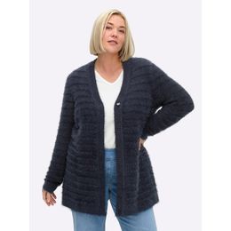 sheego Strickjacke Damen Gr&ouml;&szlig;e M dunkelblau