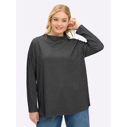 sheego Sweatshirt Damen Gr&ouml;&szlig;e XXL schwarz