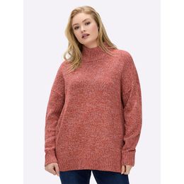 sheego Pullover Damen Gr&ouml;&szlig;e XXL rostrot