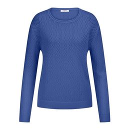 Peter Hahn - Rundhals-Pullover, blau, Gr. 40 / M - Kaschmir
