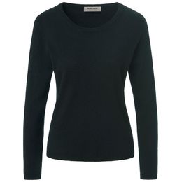 Peter Hahn - Rundhals-Pullover aus 100% Premium-Kaschmir, schwarz, Gr. 46 / L - Kaschmir