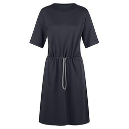 Margittes - Jersey-Kleid mit Rundhals-Ausschnitt, blau, Gr. 44 / L