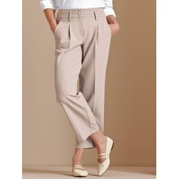 Fadenmeister Berlin - Wide Fit-7/8-Hose, beige, Gr. 38 / S