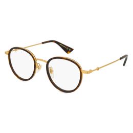 Gucci GG0608OK Brille Unisex | Fassung: Vollrand, Panto, Havanna Gold