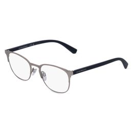 Emporio Armani EA1059 Brille Herren | Fassung: Vollrand, Oval, Silber Schwarz