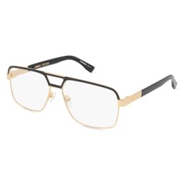 Dsquared2 D2 0034 Brille Herren | Fassung: Vollrand, Pilot, Schwarz Gold