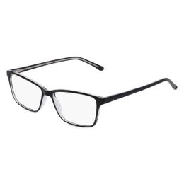 Fielmann OU 050 FLEX CL Brille Damen | Fassung: Vollrand, Quadratisch, Schwarz Kristall