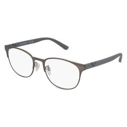Emporio Armani EA1139 Brille Herren | Fassung: Vollrand, Rund, Grau Matt