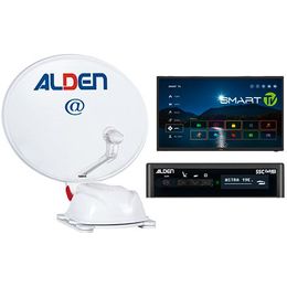 Alden Onelight@ EVO 60 Satellitenanlage Ultrawhite mit S.S.C HD-Steuermodul und LED Smartwide TV 22 Zoll - Camping-Sat-Anlagen