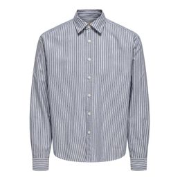 Only & Sons Only & Sons Businesshemd 'ONSGiorgio' Herren Gr&ouml;&szlig;e 45/46 rauchblau / wei&szlig;