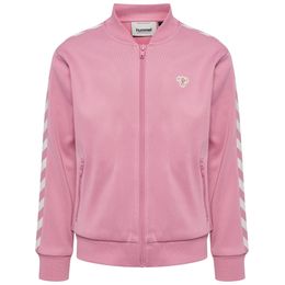 Hummel Sweatjacke 'Archive' Jungen Gr&ouml;&szlig;e 146/152 pink / wei&szlig;