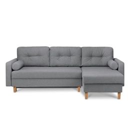 KONSIMO Ecksofa Eriso grau Ma&szlig;e (cm): B: 240 H: 75 &raquo; M&ouml;bel Kraft