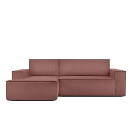 KONSIMO Ecksofa Napi rosa/pink Ma&szlig;e (cm): B: 262 H: 88 &raquo; M&ouml;bel Kraft