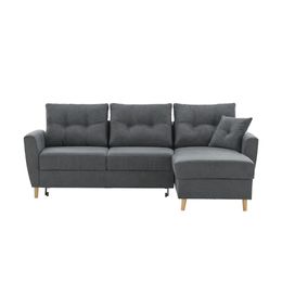 M&ouml;bel Kraft Ecksofa Carla grau Ma&szlig;e (cm): B: 230 H: 93 T: 159.0 &raquo; M&ouml;bel Kraft