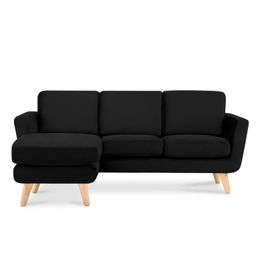 KONSIMO Ecksofa Tagio schwarz Ma&szlig;e (cm): B: 190 H: 78 &raquo; M&ouml;bel Kraft