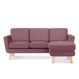 KONSIMO Ecksofa Tagio rosa/pink Ma&szlig;e (cm): B: 190 H: 78 &raquo; M&ouml;bel Kraft