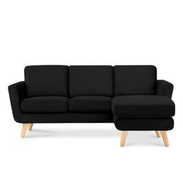 KONSIMO Ecksofa Tagio schwarz Ma&szlig;e (cm): B: 190 H: 78 &raquo; M&ouml;bel Kraft