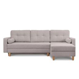 KONSIMO Ecksofa Eriso grau Ma&szlig;e (cm): B: 240 H: 75 &raquo; M&ouml;bel Kraft