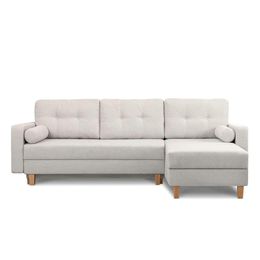 KONSIMO Ecksofa Eriso wei&szlig; Ma&szlig;e (cm): B: 240 H: 75 &raquo; M&ouml;bel Kraft