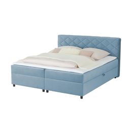 M&ouml;bel Kraft Boxbett mit Bettkasten blau Ma&szlig;e (cm): B: 148 H: 104 &raquo; M&ouml;bel Kraft