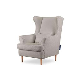 KONSIMO Ohrensessel Stralis beige Ma&szlig;e (cm): B: 82 H: 108 &raquo; M&ouml;bel Kraft