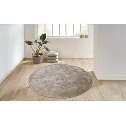 CS Schmal como Handloom-Teppich beige Viskose &Oslash;: 160.0 &raquo; M&ouml;bel Kraft