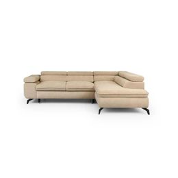 S-STYLE Ecksofa mit Schlaffunktion Bonnie braun Ma&szlig;e (cm): B: 275 H: 76 &raquo; M&ouml;bel Kraft