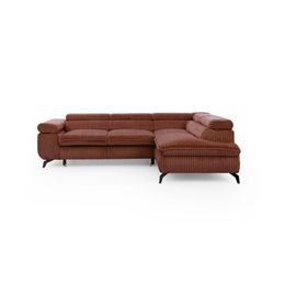 S-STYLE Ecksofa mit Schlaffunktion Bonnie rot Ma&szlig;e (cm): B: 275 H: 76 &raquo; M&ouml;bel Kraft