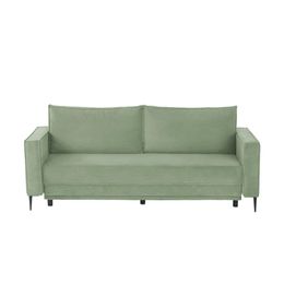 Schlafsofa Teresina gr&uuml;n Ma&szlig;e (cm): B: 222 H: 93 T: 98.0 Sofas > Sofas nach Material > Stoffsofas &raquo; Sofa DE