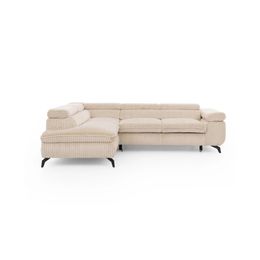 S-STYLE Ecksofa mit Schlaffunktion Bonnie beige Ma&szlig;e (cm): B: 275 H: 76 Sofas > Sofas nach Material > Stoffsofas &raquo; Sofa DE