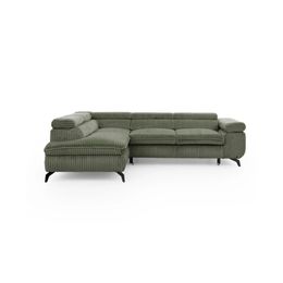 S-STYLE Ecksofa mit Schlaffunktion Bonnie gr&uuml;n Ma&szlig;e (cm): B: 275 H: 76 Sofas > Sofas nach Material > Stoffsofas &raquo; Sofa DE